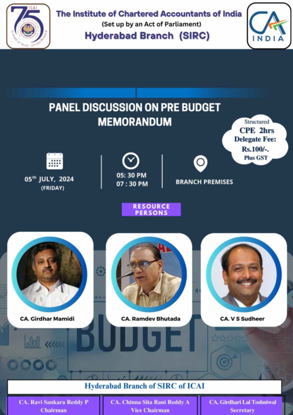 Home - Hyderabad Branch of SIRC of ICAI