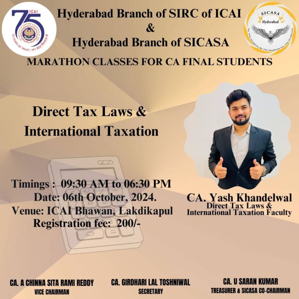 Events - Hyderabad Branch of SIRC of ICAI
