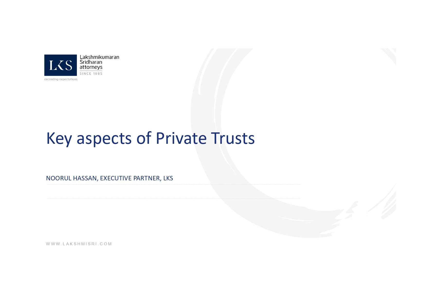 Background Material - Seminar on Key Aspects of Private Trust ...